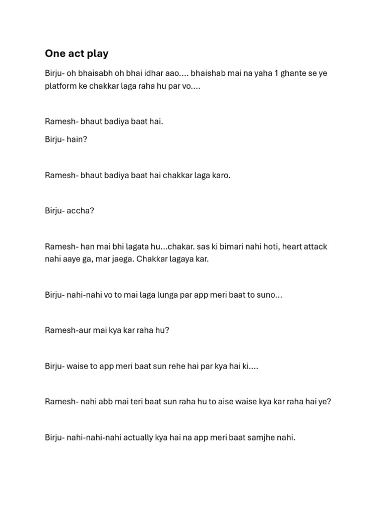 Shree Utsav - Act 1 Script | PDF