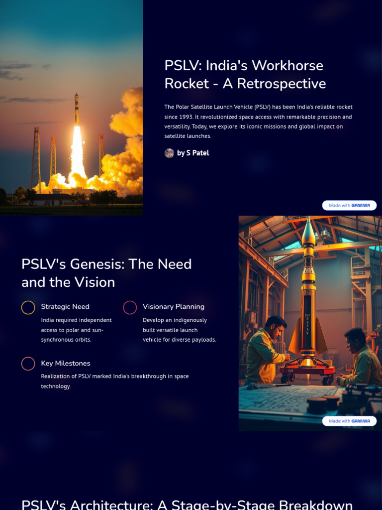PSLV: India's Iconic Space Launch Vehicle | PDF | Satellite | Rocket