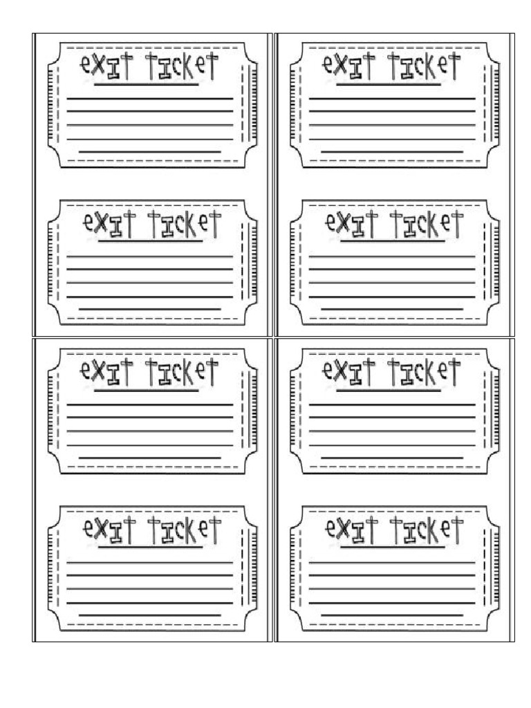Exit Ticket Syud | PDF