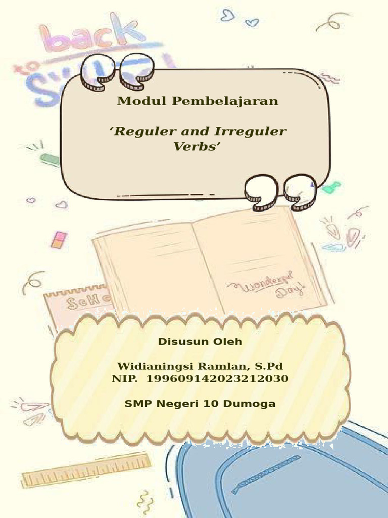 Modul Ajar Widi - Reguler Dan Irreguler Verbs | PDF