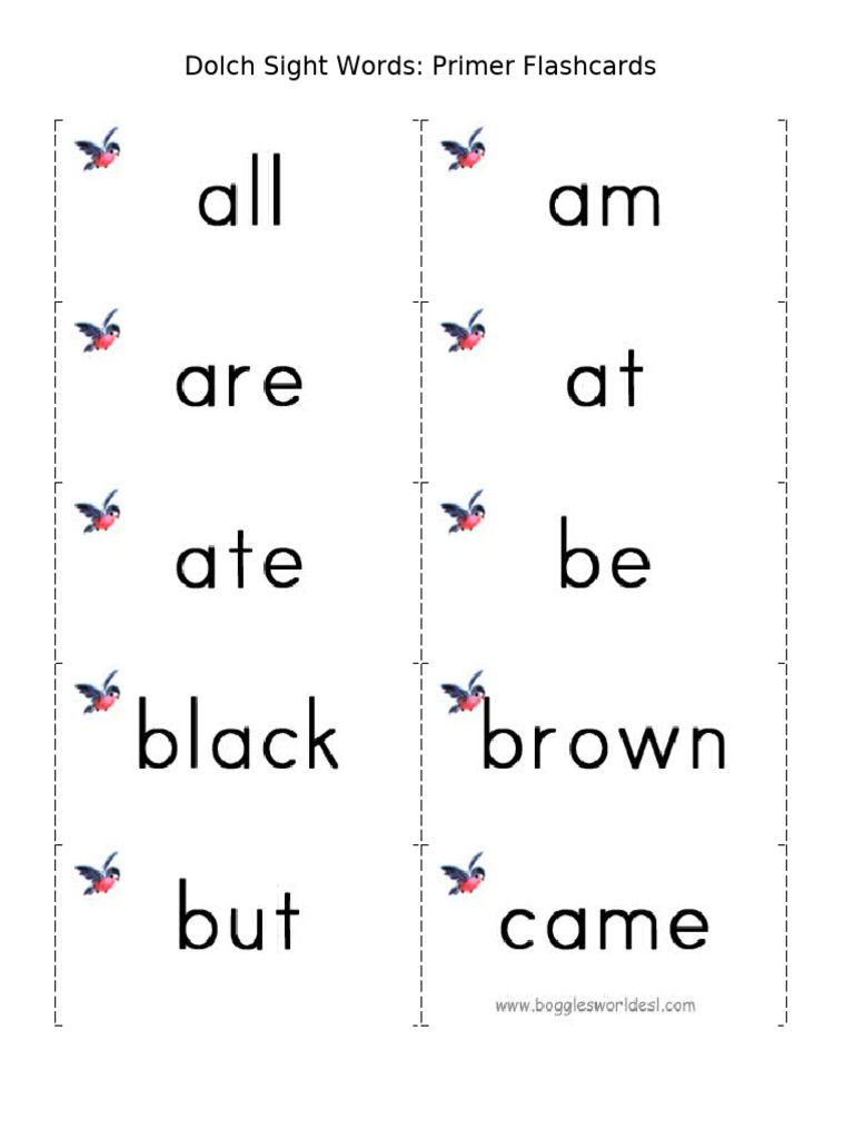 Primer Flashcards Pdf