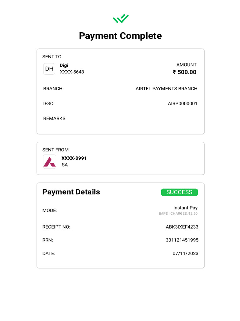 Payment Complete | PDF