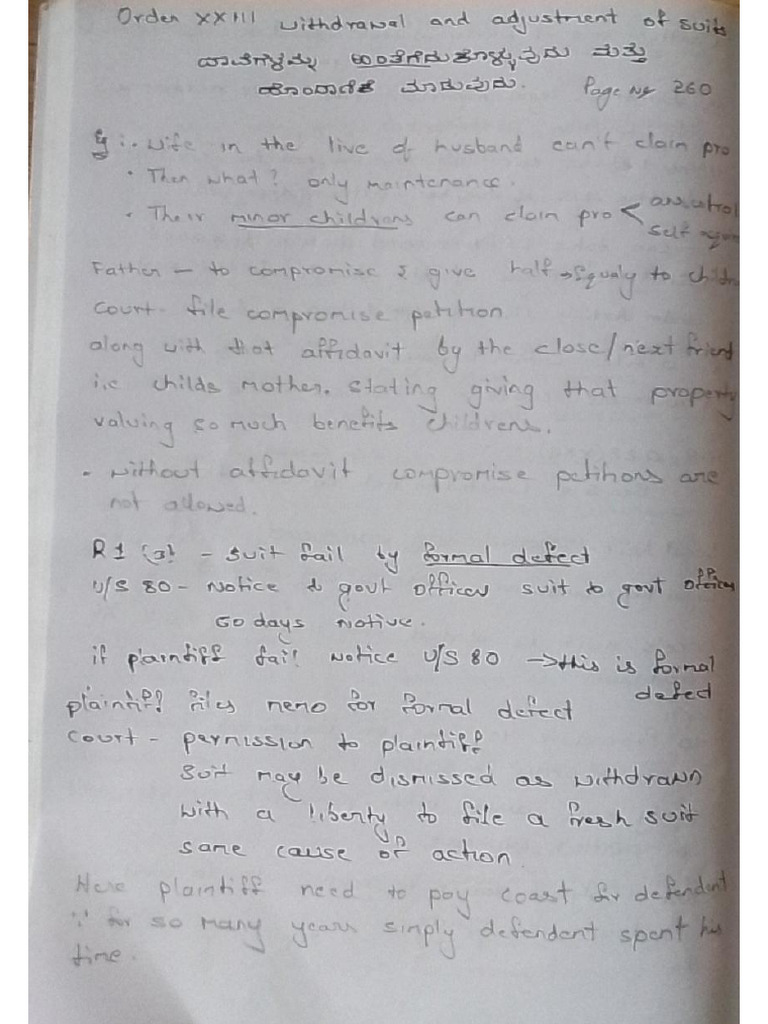 Civil Procedure Code Unit 4 | PDF