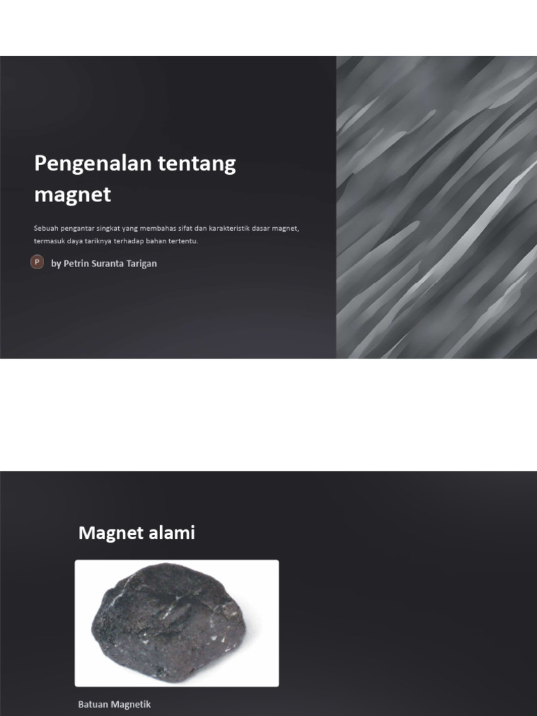 Pengenalan Magnet Alami dan Buatan | PDF