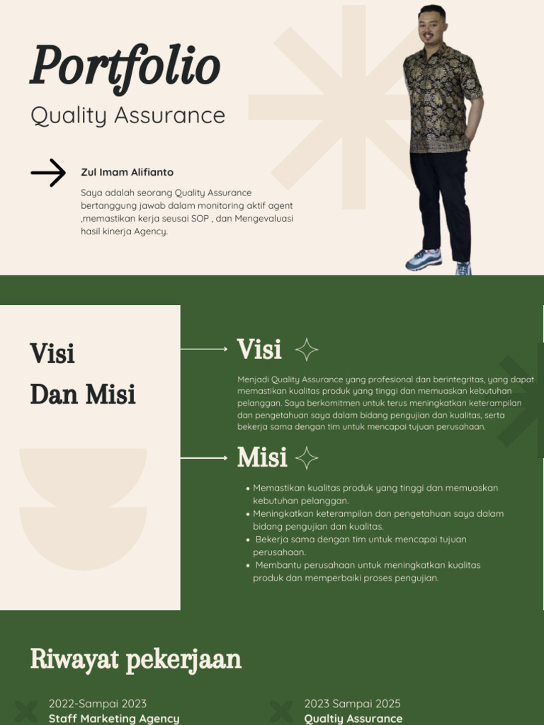 Portfolio Quality Assurance Zul Imam | PDF