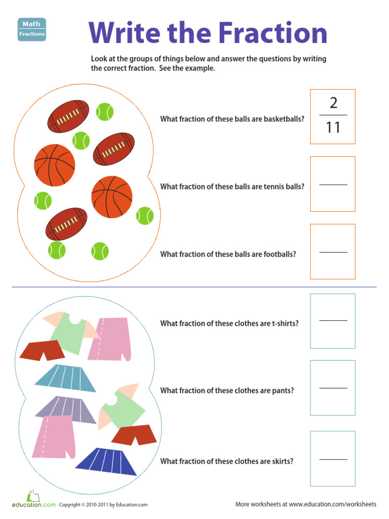 Write Fraction | PDF
