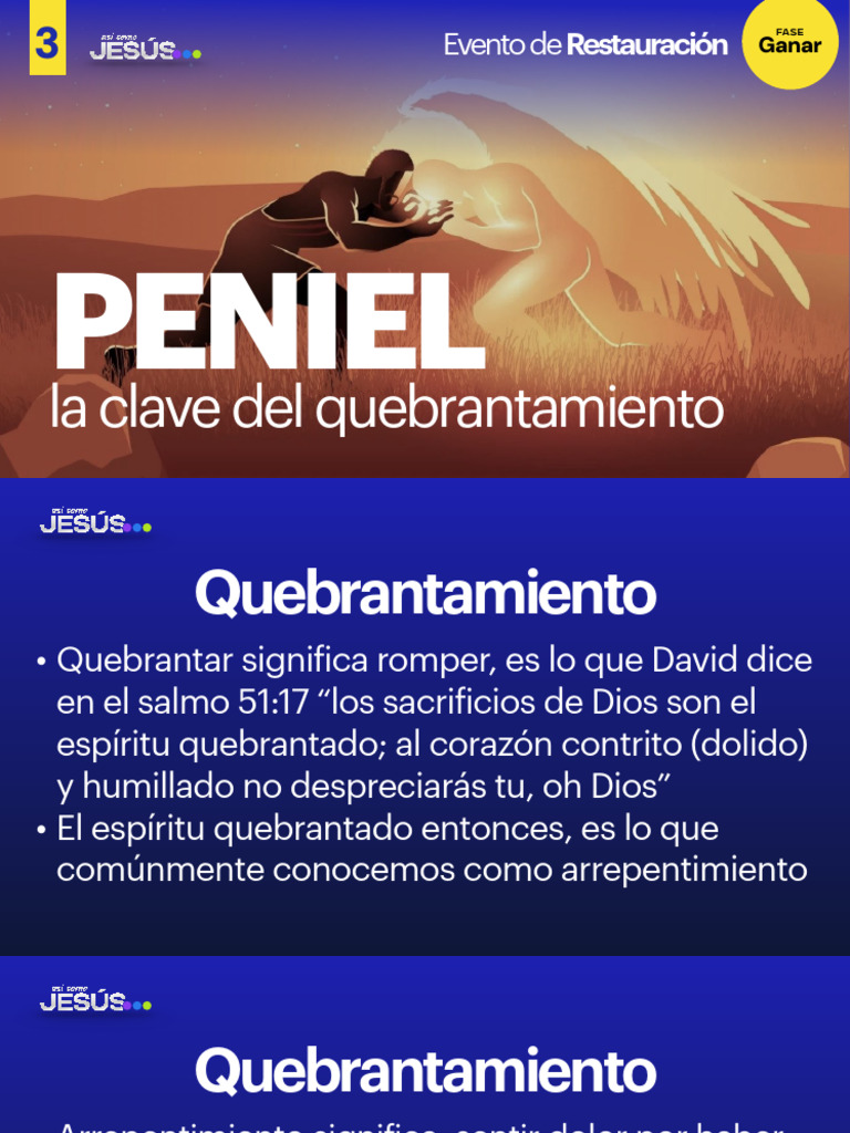 EDR 3. Peniel La Clave Del Quebrantamiento | PDF | Jacob