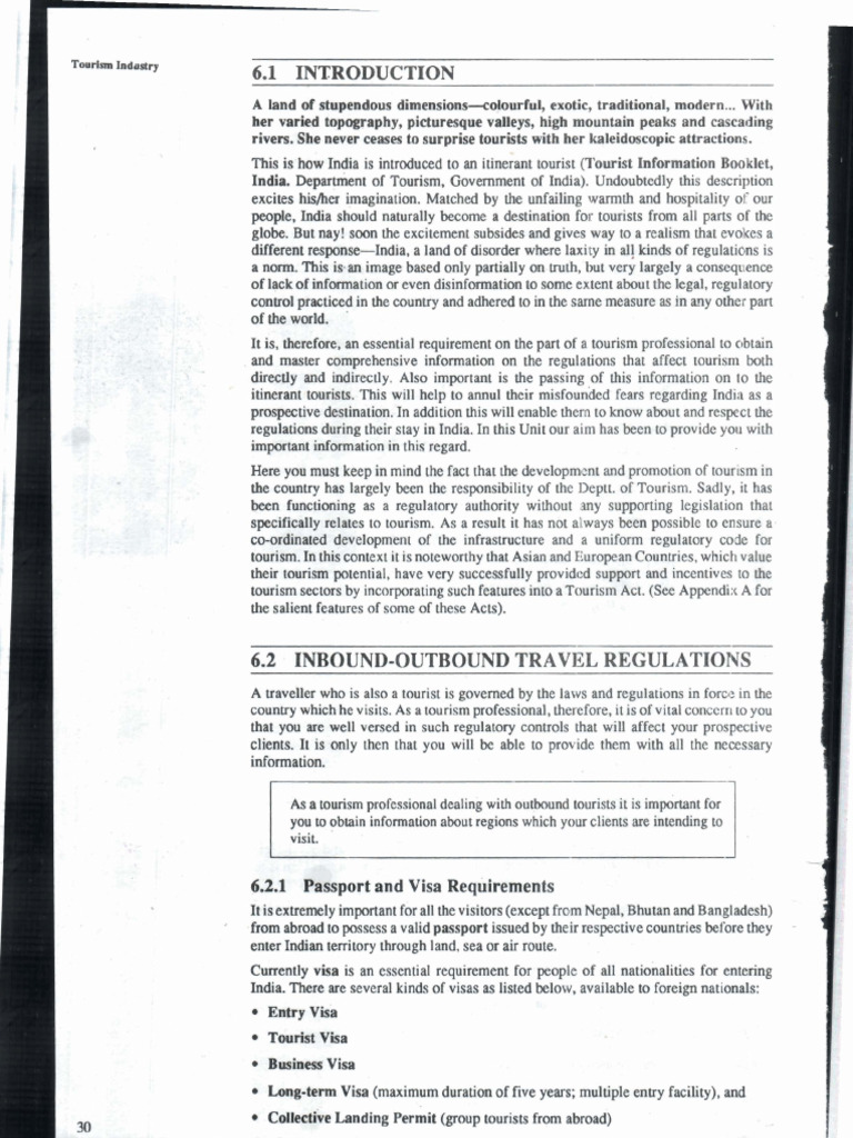 Tourism Regulations & Laws | PDF | Cost Of Living | Travel Visa