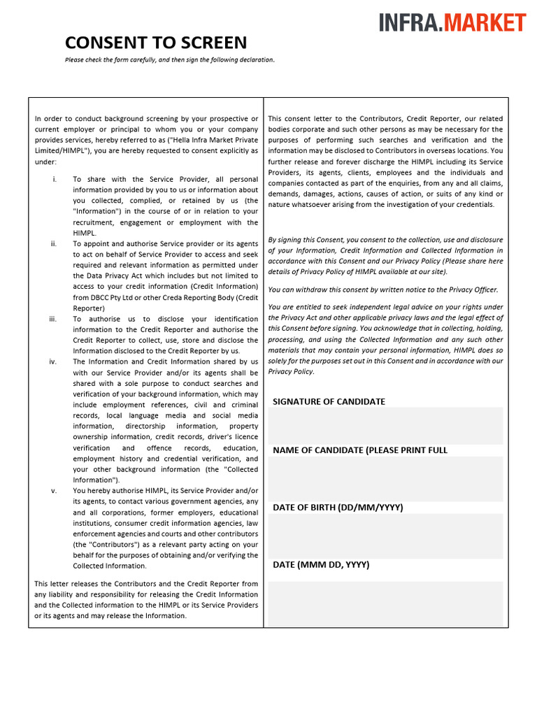 RISQ Consent Form PDF | PDF | Privacy | Justice