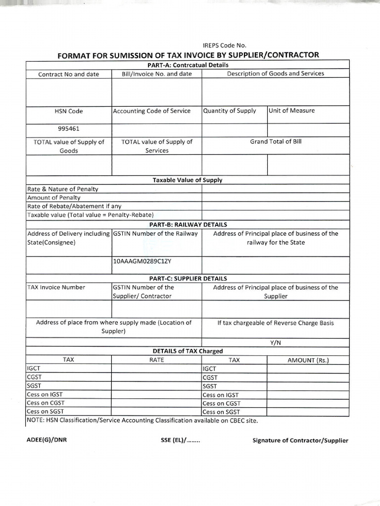 GST Format | PDF