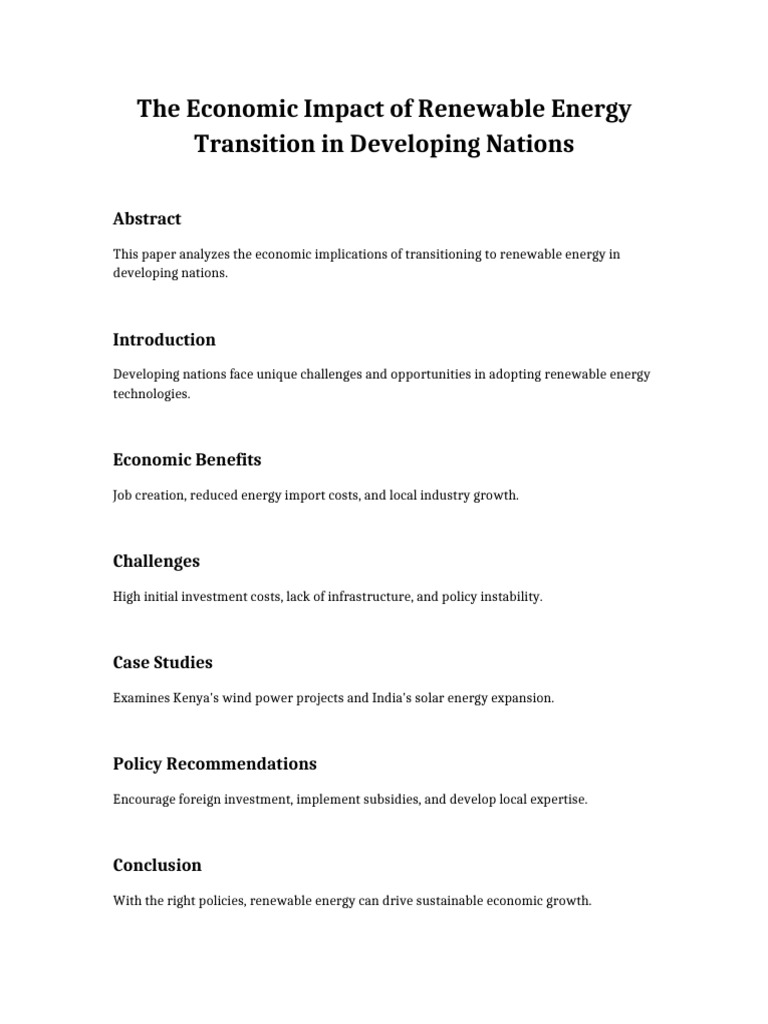 Renewable Energy Report | PDF
