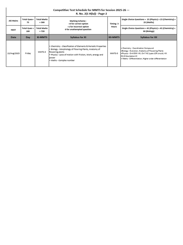 Mmts-3 (Xi) & Mmts-5 (Xii) | PDF | Biology