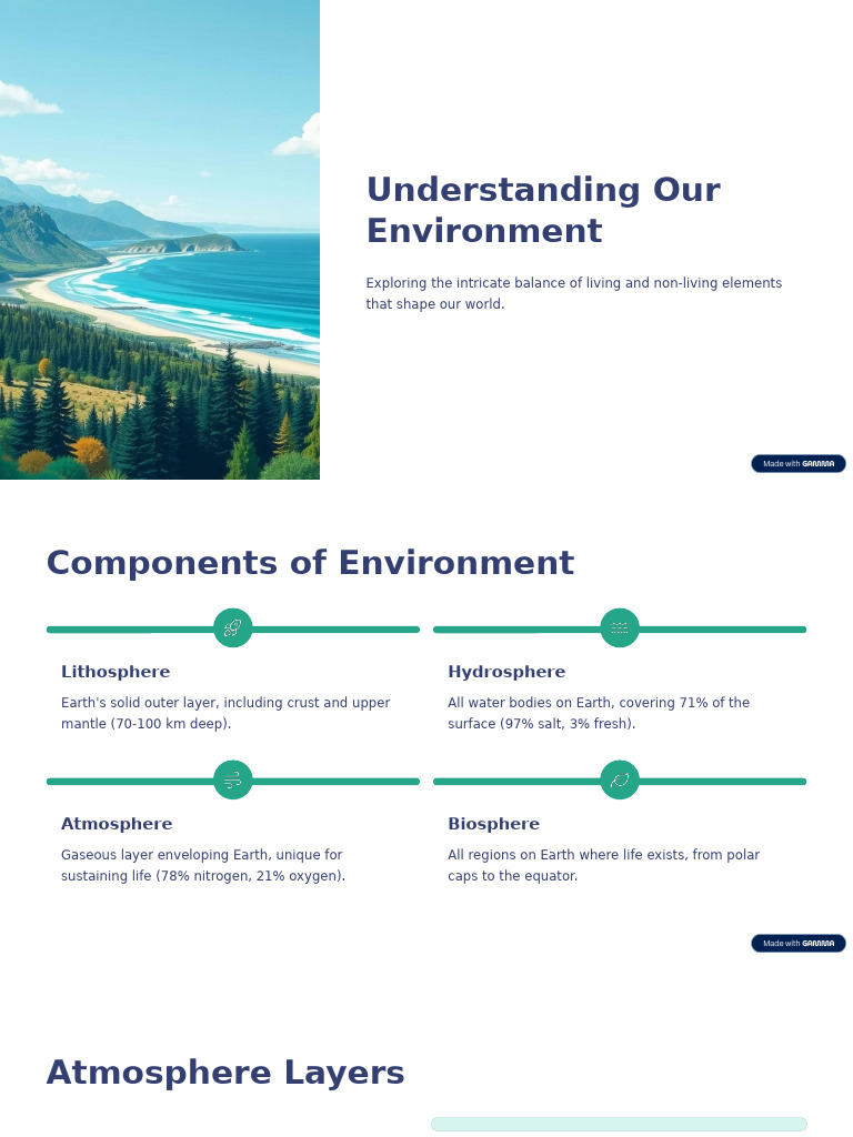Understanding Our Environment | PDF | Ecosystem | Natural Environment