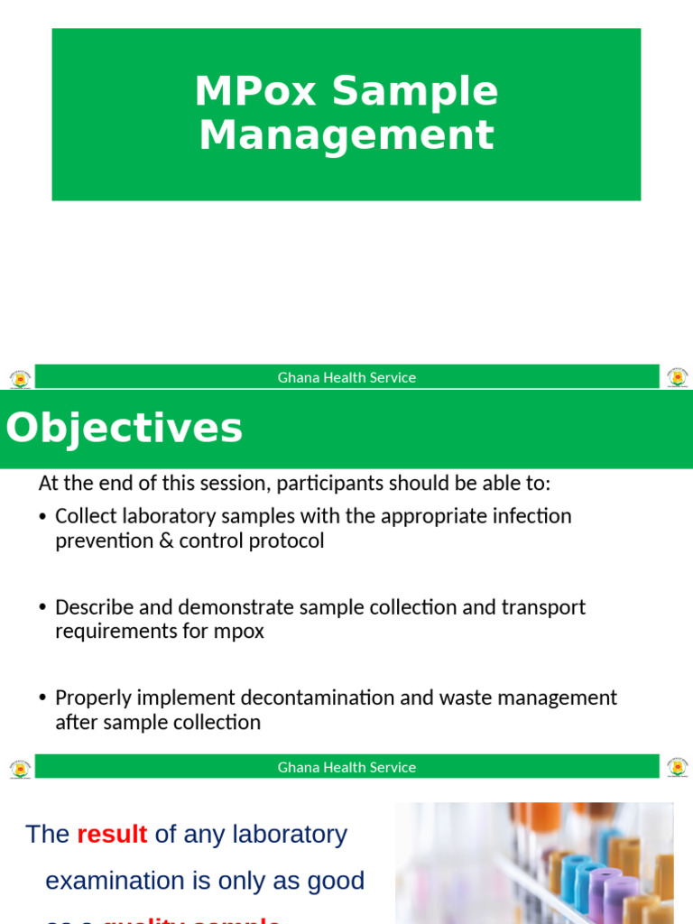 Sample Managment For Mpox | PDF | Medical Specialties