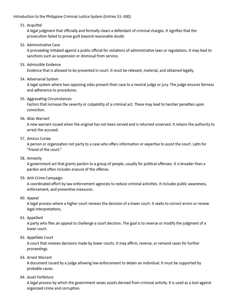 Introduction To The Philippine Criminal Justice System | PDF | Crimes ...