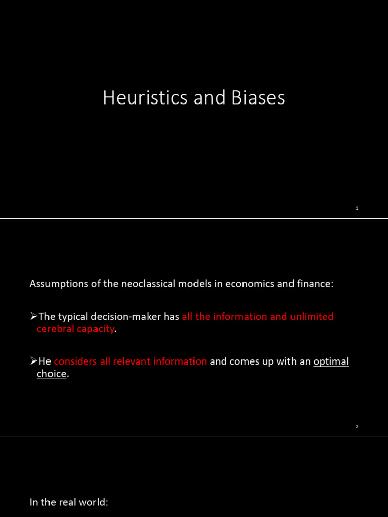 8. Heuristic Driven bias-part 1 | PDF | Behavioural Sciences | Psychology