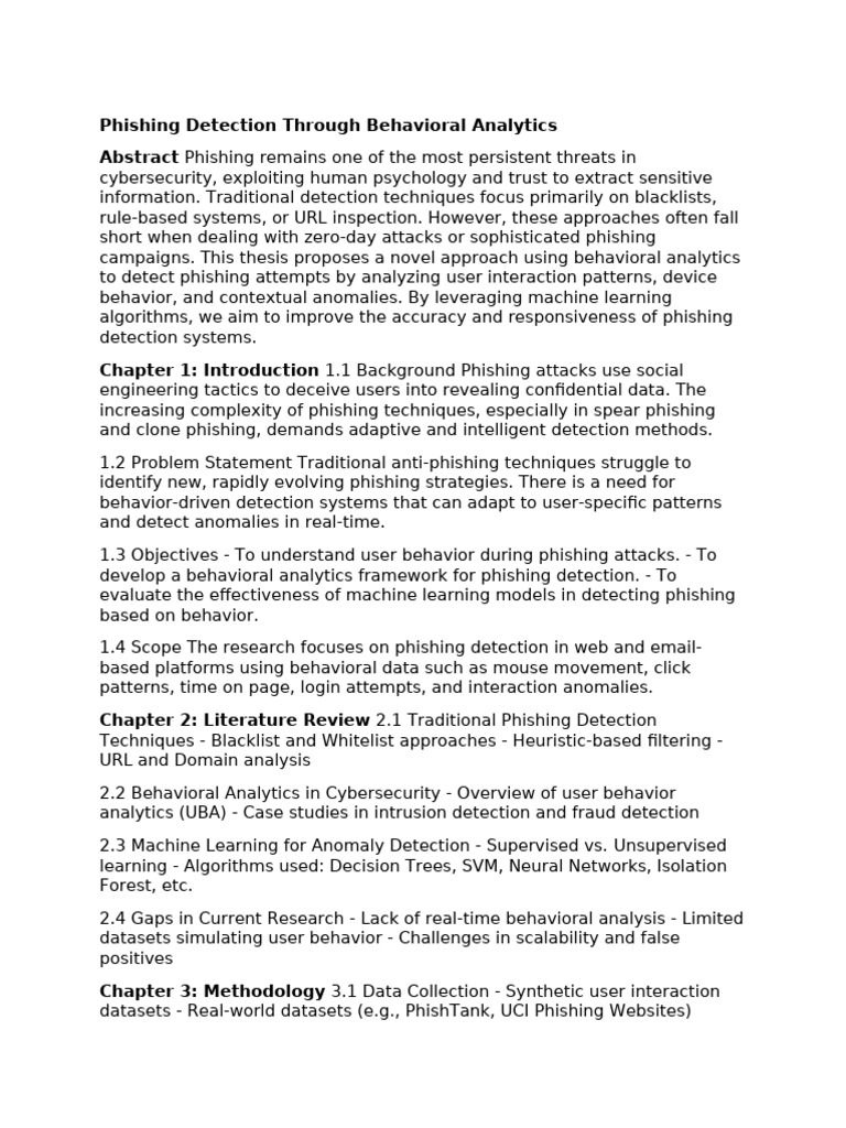 Phishing Behavioral Detection | PDF | Phishing | Machine Learning