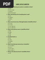LibreOffice Writer MCQ Questions & Answers | PDF | Keyboard Shortcut ...