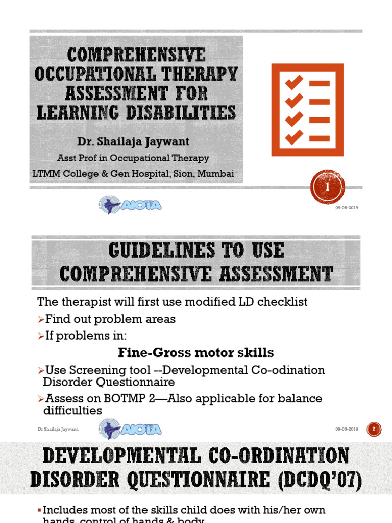 Screening Tools for Motor Skills Assessment | PDF | Attention Deficit ...