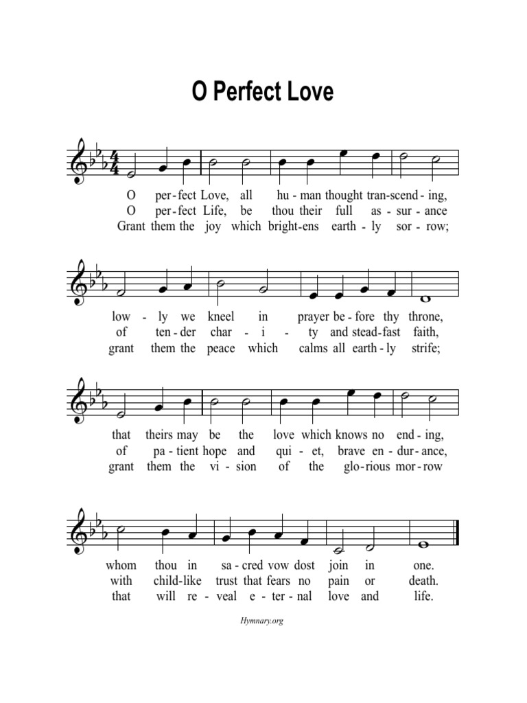 O Perfect Love | PDF