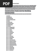 40 Construction Tools List For Building Construction | PDF | Masonry ...