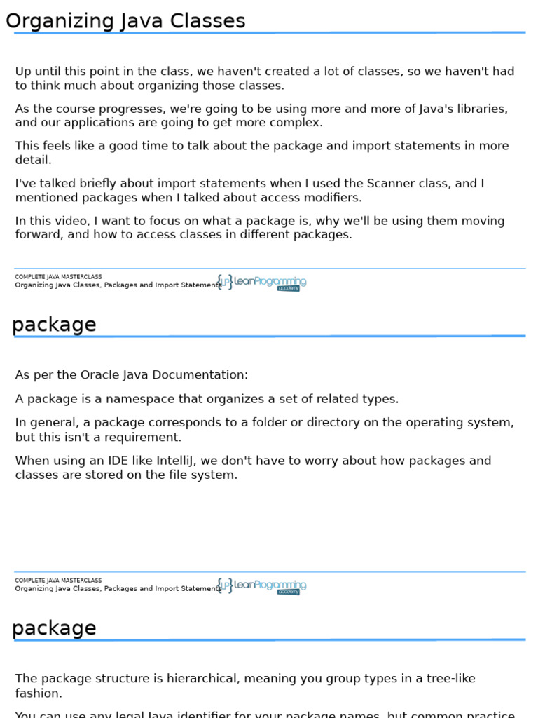 020 Slides OOP Part 2 Polymorphism Organizing Java Classes Packages and ...