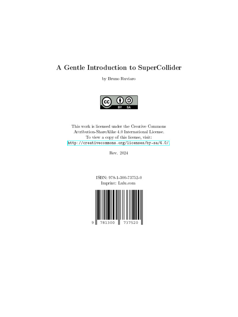 SuperCollider Basics for Beginners | PDF | Bracket