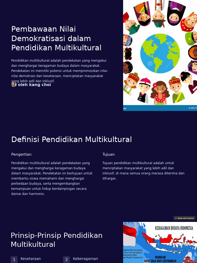 Pendidikan Multikultural untuk Demokrasi | PDF