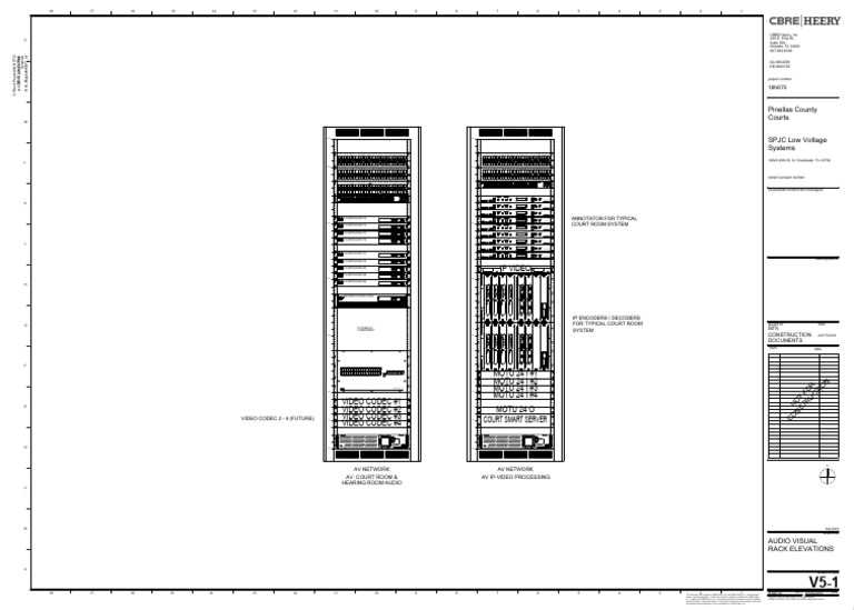 0159 V5-1 Audio Visual Rack Elevations Reduced | PDF | Electronics ...