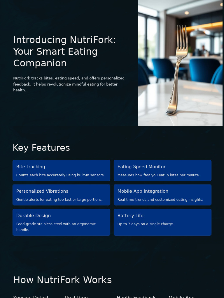 Introducing NutriFork Your Smart Eating Companion | PDF | Eating ...