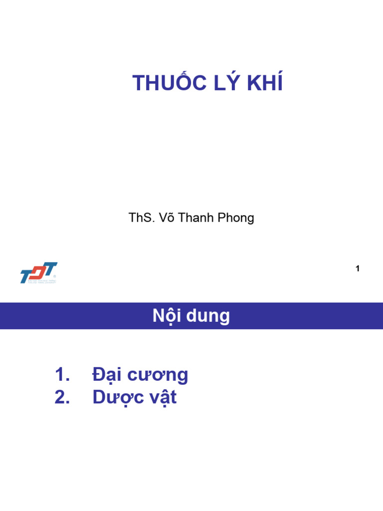 11 - Thuoc Ly Khi | PDF