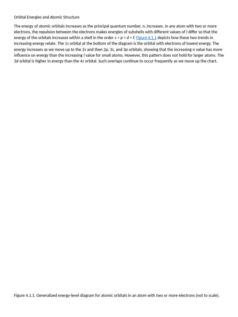 Orbital Energies and Atomic Structure | PDF | Electron Configuration ...