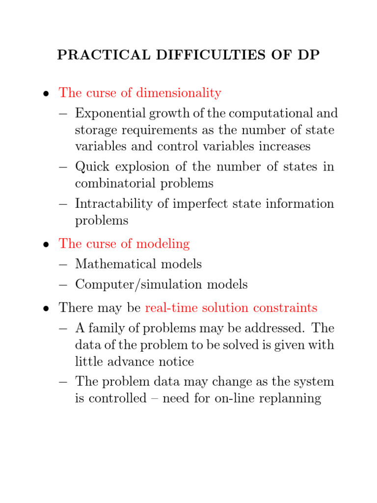 Chapter 6 Approximate Dynamic Programming | PDF | Mathematical Model | Applied Mathematics