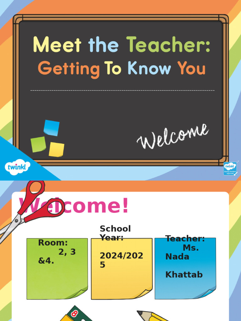 Meet The Teacher Getting To Know You Editable Presentation Powerpoint ...