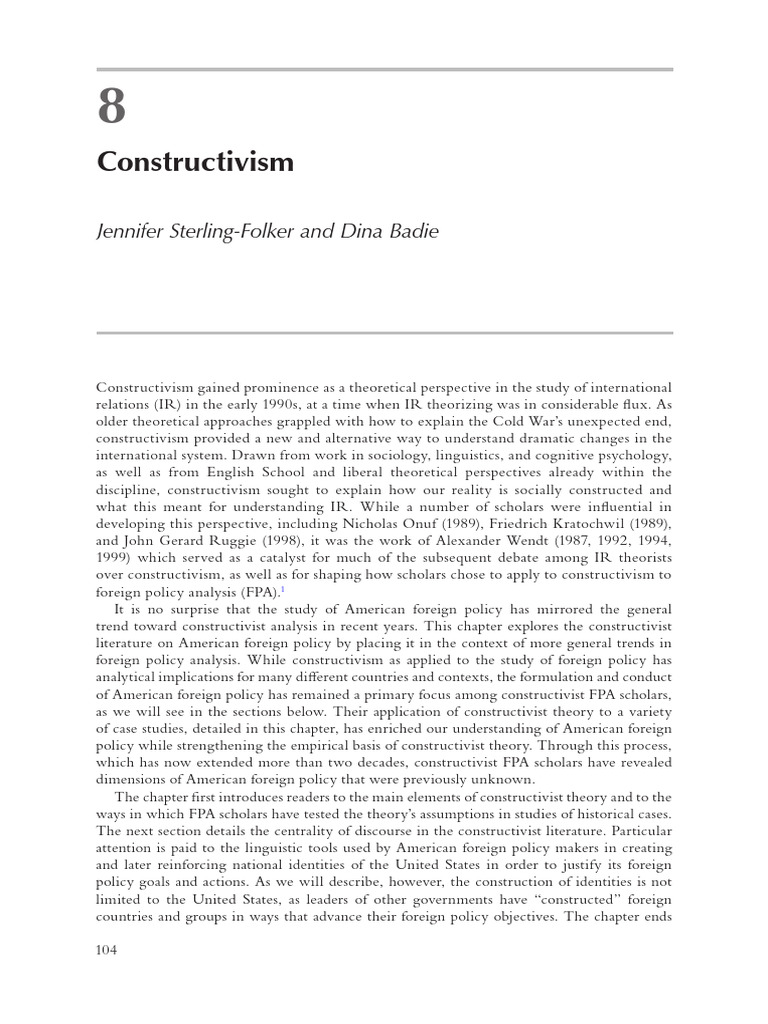 Constructivism Book Chapter | PDF | Discourse | Constructivism ...