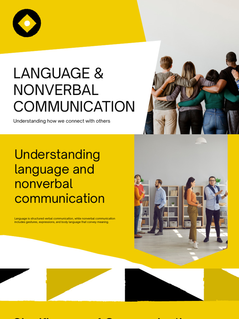 Presentation Language Nonverbal Communication 1 | PDF