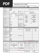 Excel File CSC Personal Data Sheet PDS 2017 1 | PDF | Justice | Crime & Violence
