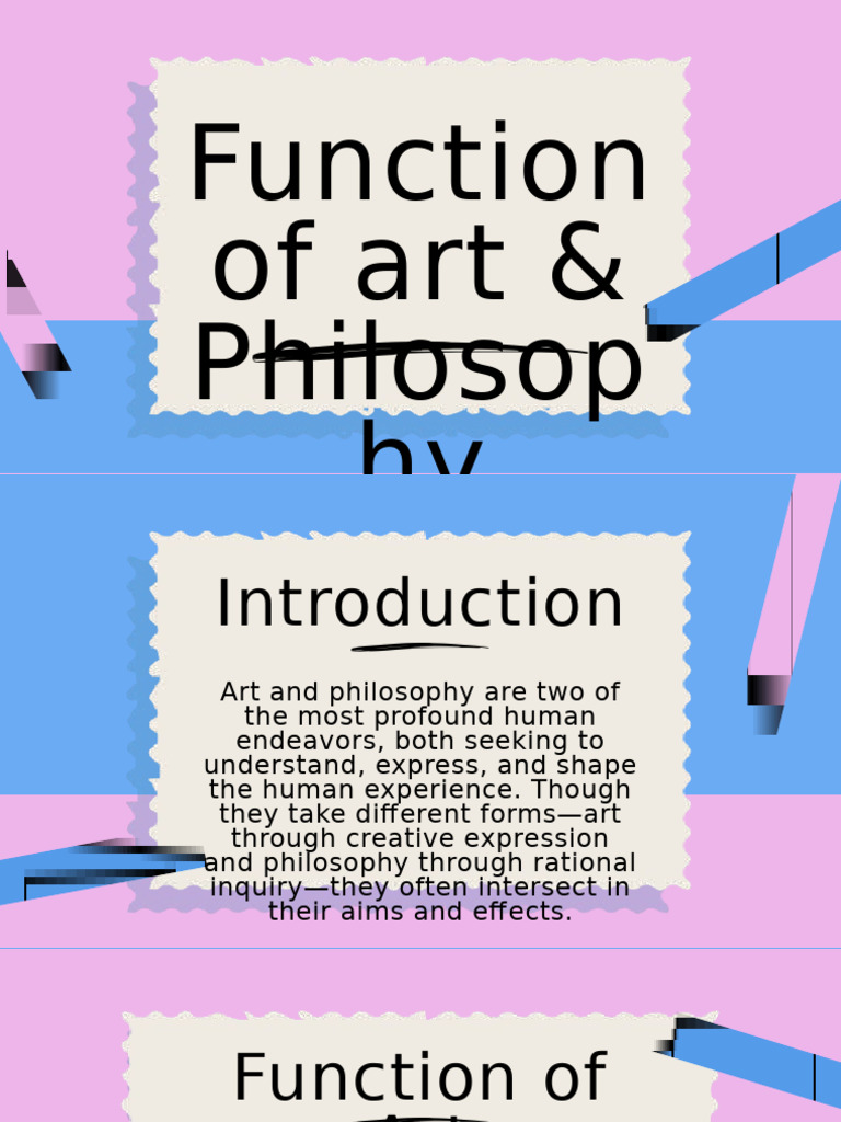 Functions of Art and Philosophy | PDF | Aesthetics | Experience
