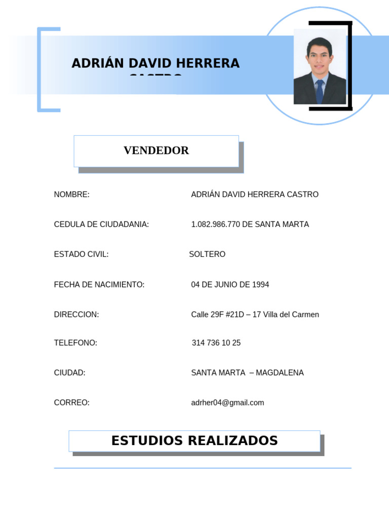 Edad y biografía de Adrián Herrera | PDF