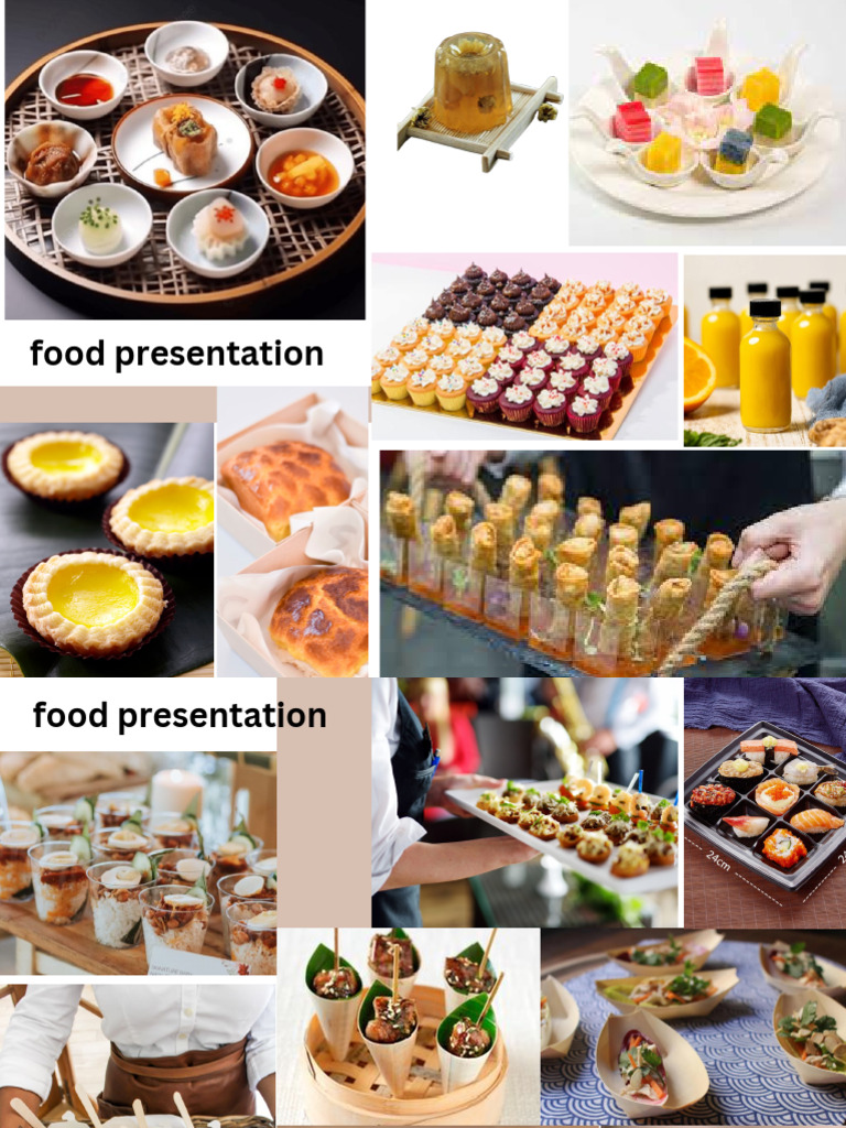 Canapé Food Presentation | PDF