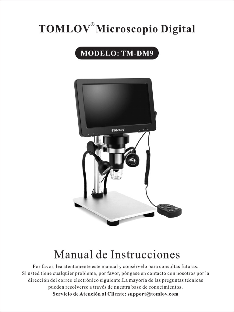 Manual de Usuario Microscopio Digital Tomlov Tm-dm9 | PDF