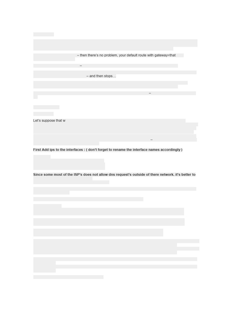 Dual Wan Load Balacing With Failover Mikrotik - PROBAR!!! | PDF | Ip Address | Domain Name System