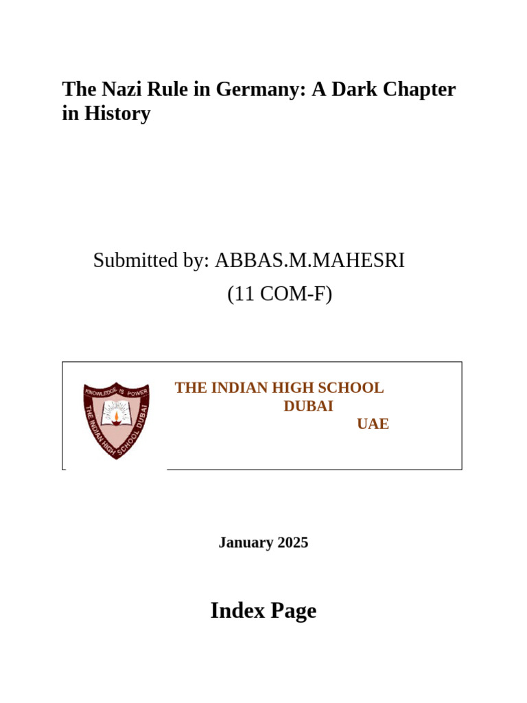 Grade 11 - Project Report - An Outlook | PDF