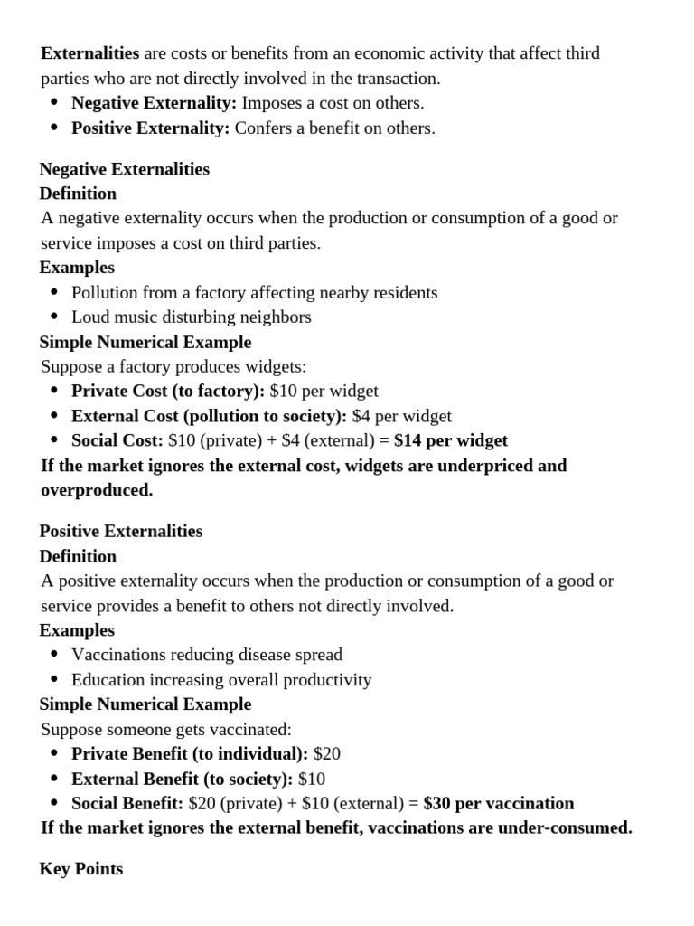 Social Cost and Benefit | PDF | Macroeconomics | Externality