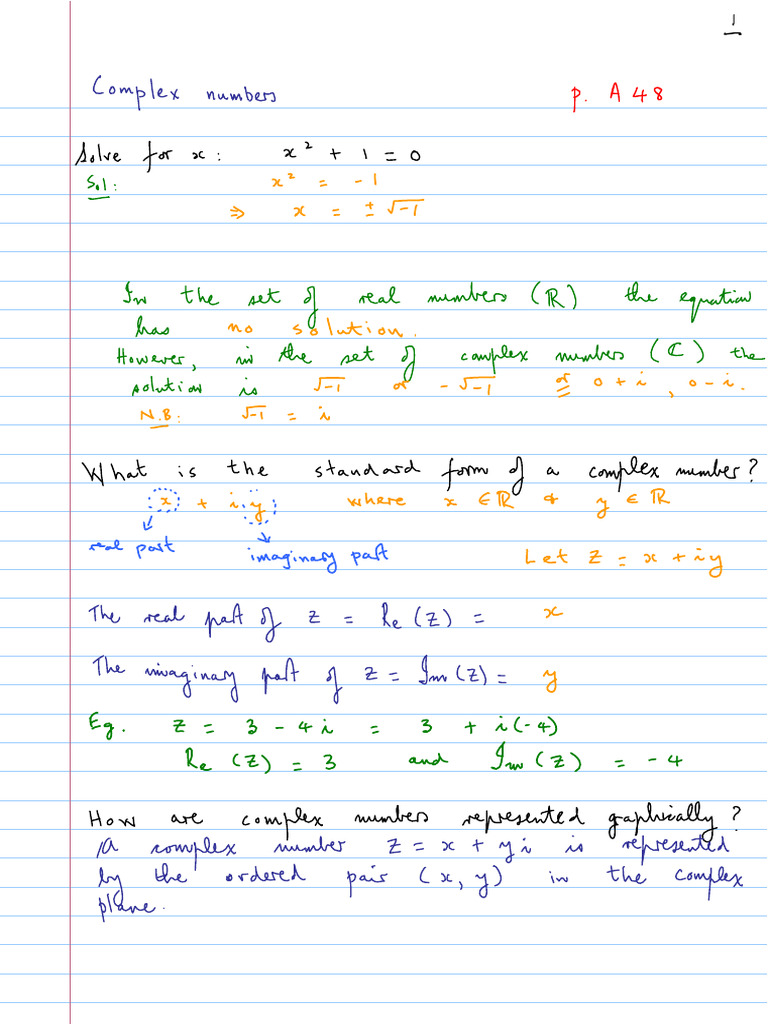 28 Complex Numbers | PDF