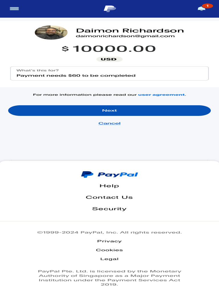 PayPal Payment Completion Details | PDF