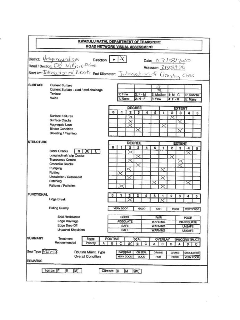 DOT Visual Assessment | PDF