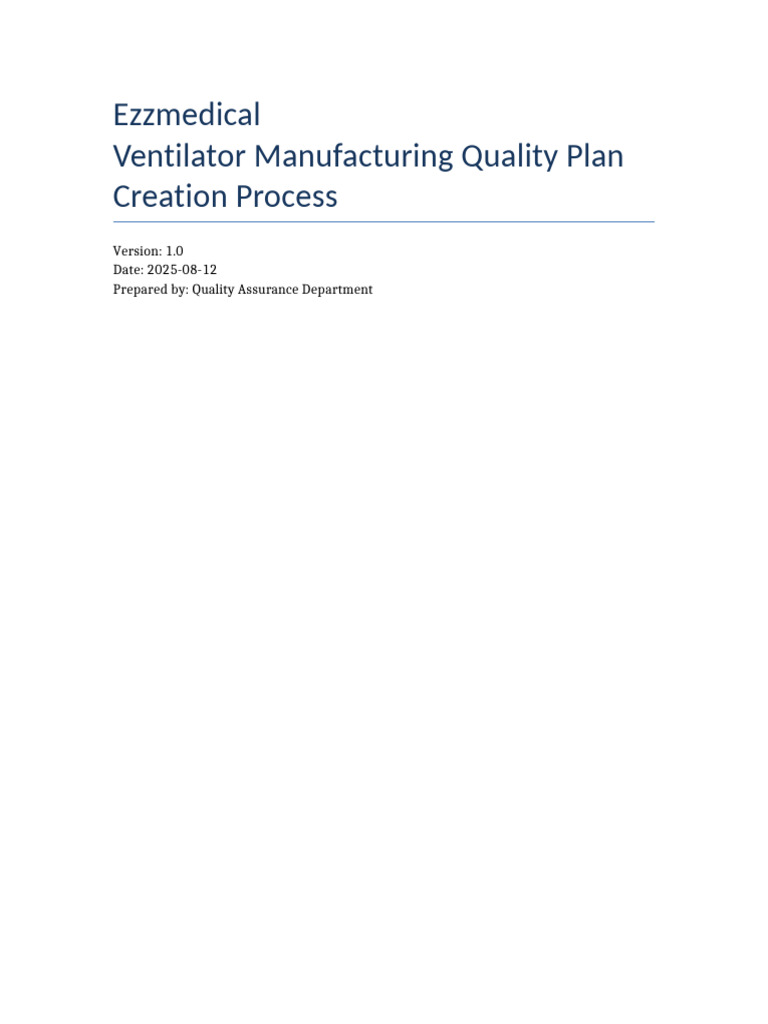 Professional Quality Plan Process | PDF | Specification (Technical Standard) | Quality ...