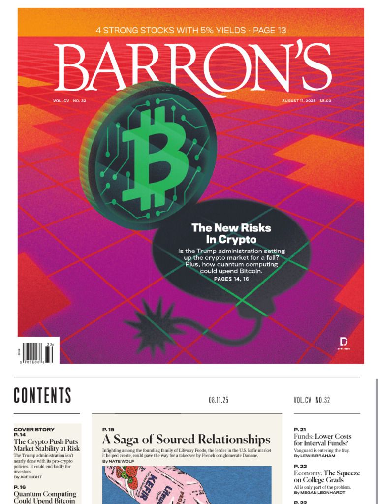 Barron's Magazine - August 11, 2025 | PDF | Exchange Traded Fund ...