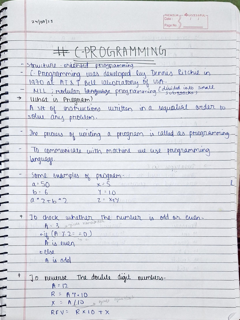 C Notes | PDF